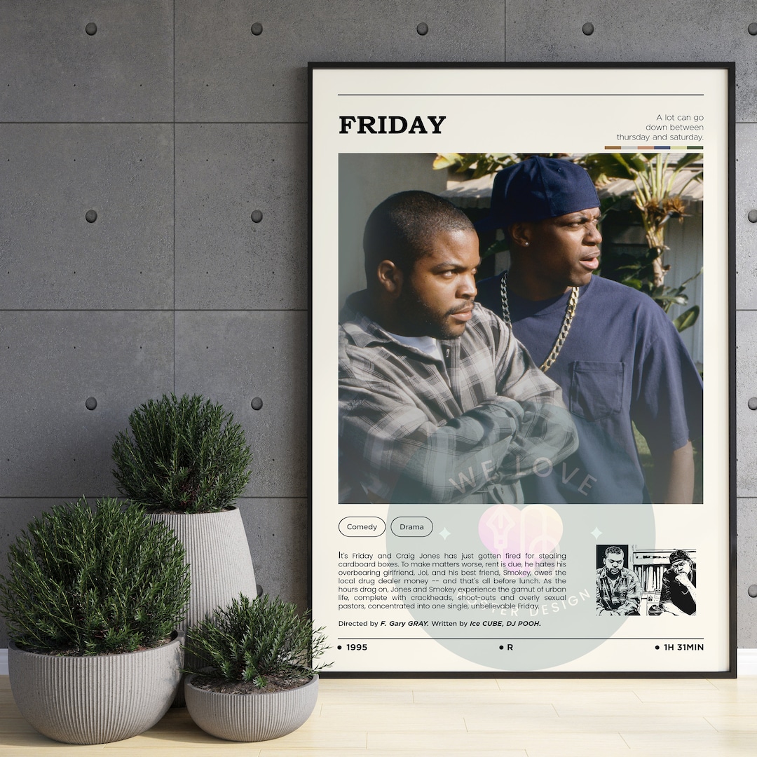 Friday Movie Poster / Friday Poster / Modern Art Print / Print Wall Art ...