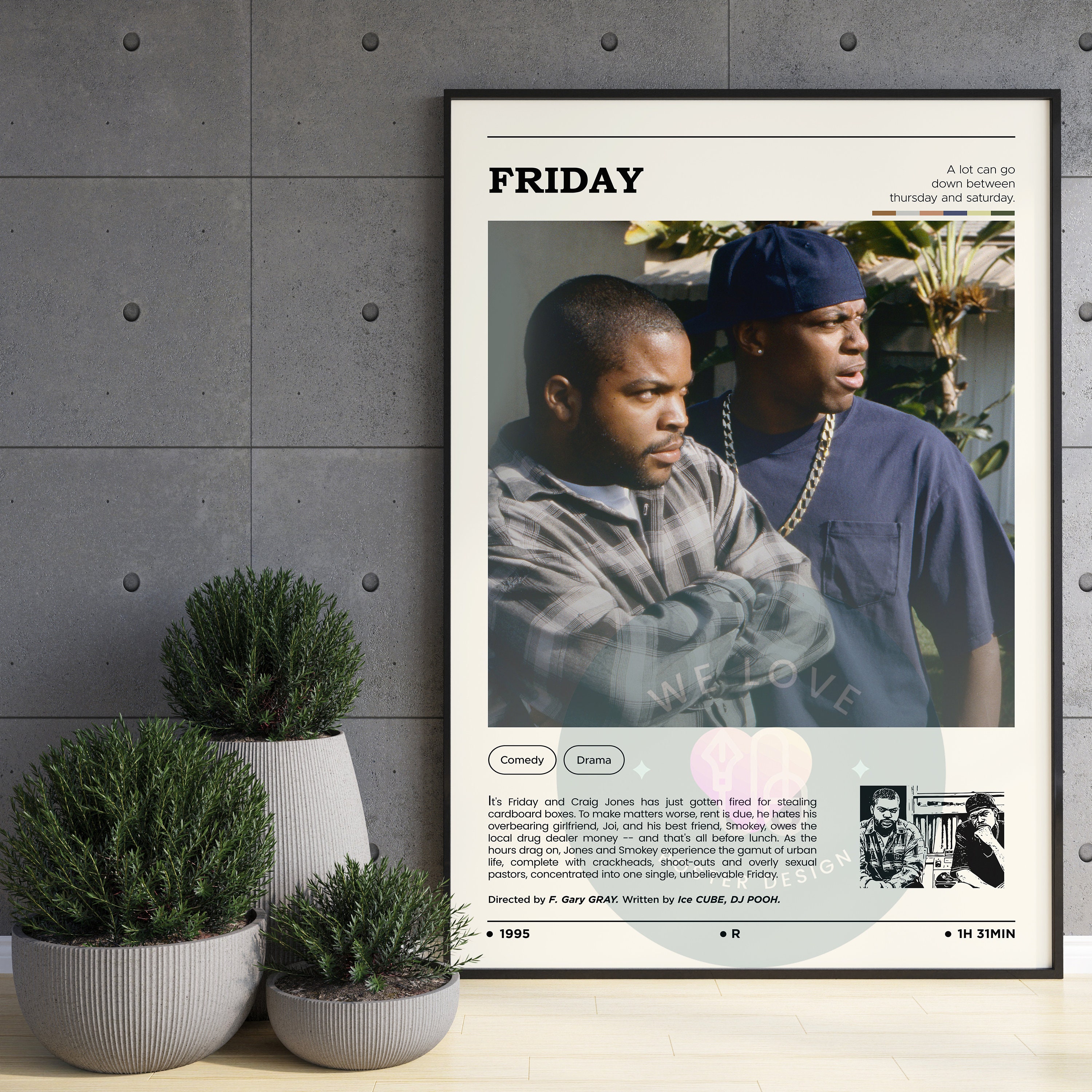 Friday Movie Poster / Friday Poster / Modern Art Print / Print Wall Art ...