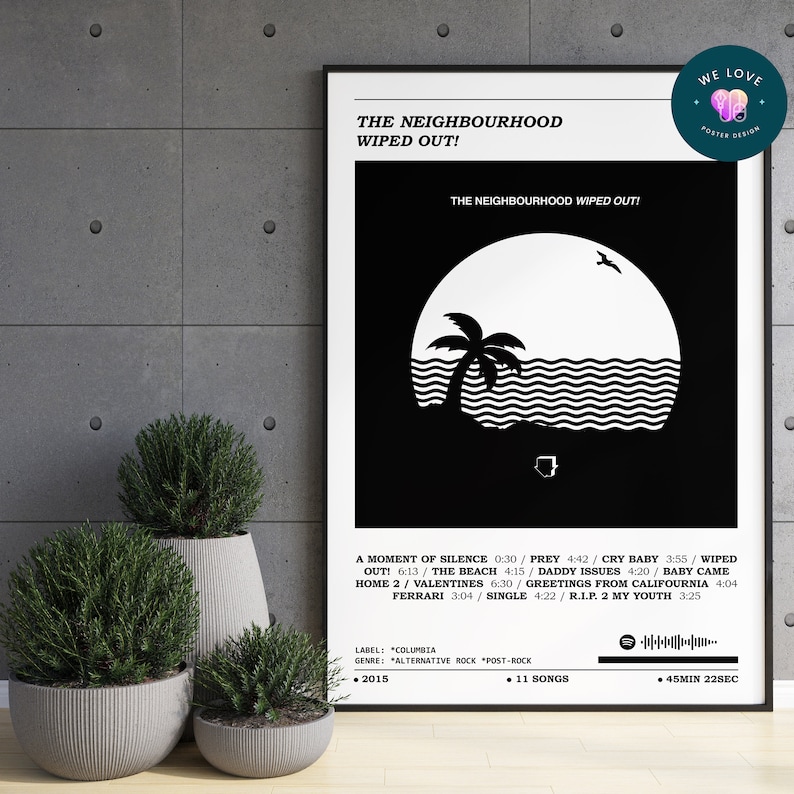 The Neighbourhood Wiped Out Album Poster / the Neighbourhood Poster ...