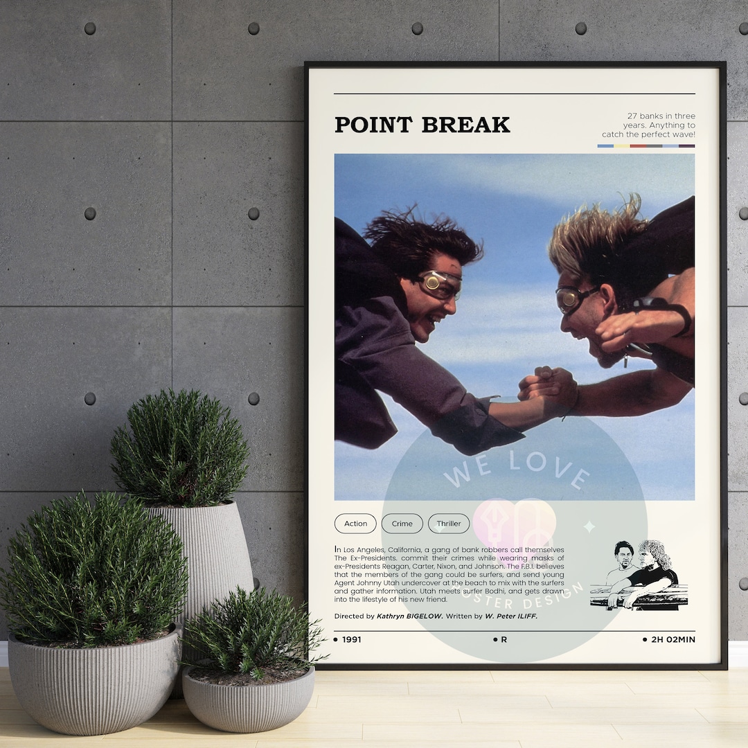 Point Break Movie Poster / Point Break Poster / Modern Art Print ...