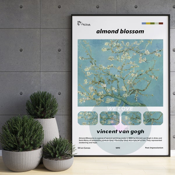 Van Gogh Almond Blossom Poster - Etsy