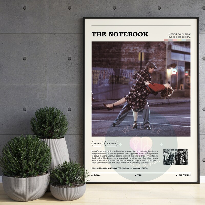 The Notebook Movie - Etsy