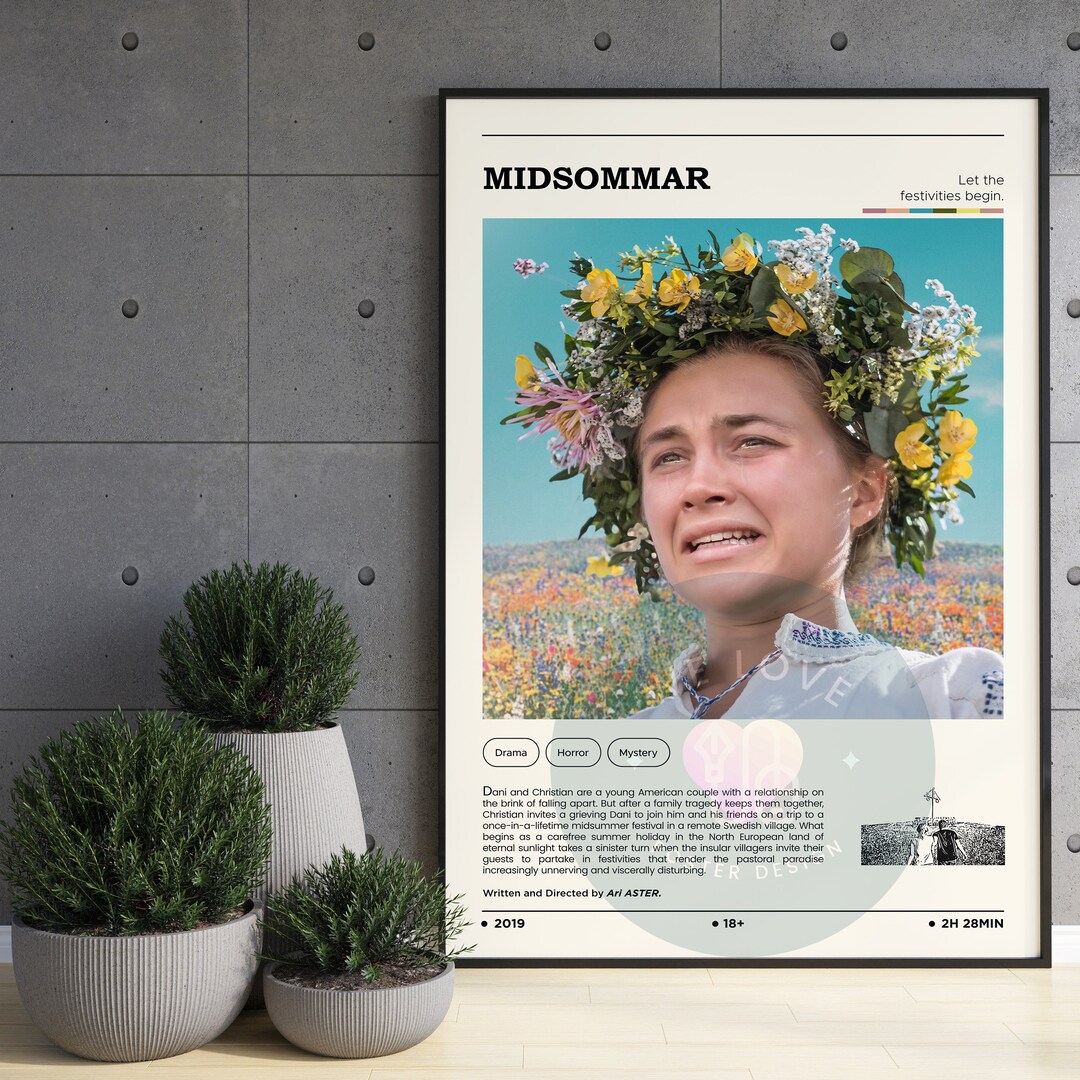 Midsommar Movie Poster / Midsommar Poster / Modern Art Print ...