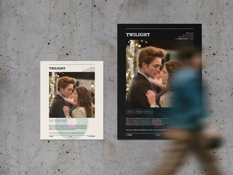 Twilight Movie Poster / Twilight Poster / Modern Art Print / Print Wall ...
