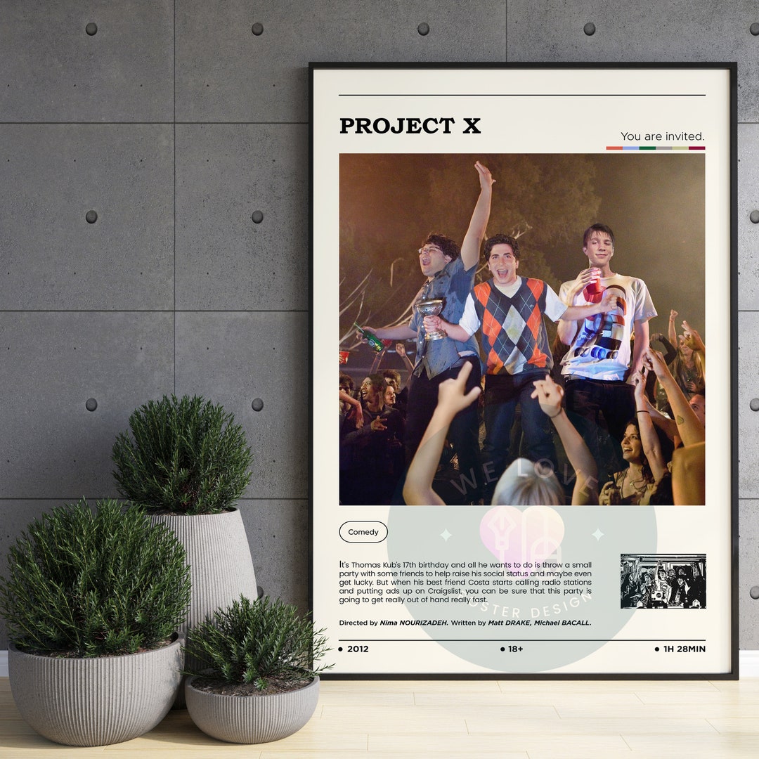 Project X Movie Poster / Project X Poster / Modern Art Print ...