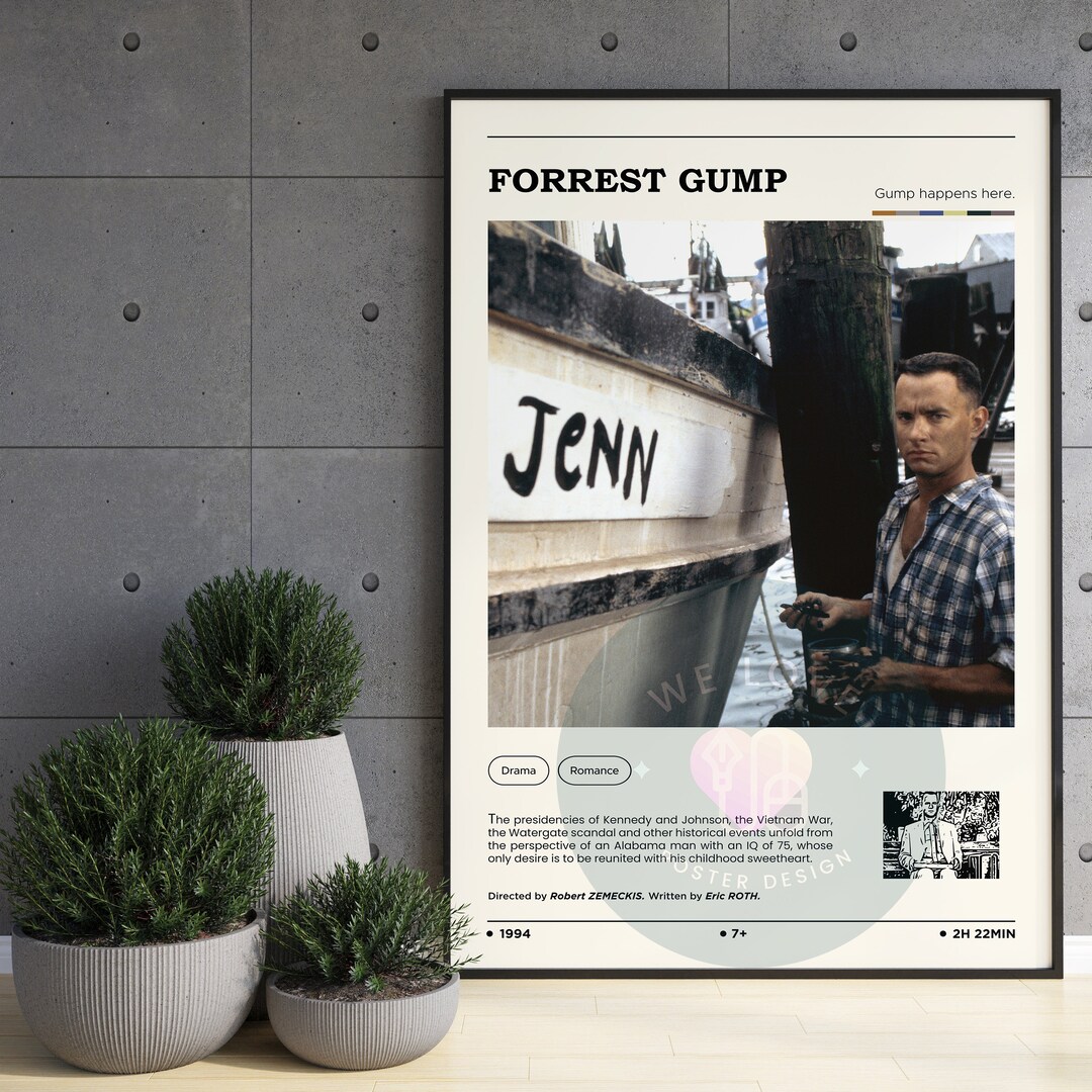 Forrest Gump Movie Poster / Forrest Gump Poster / Modern Art Print ...