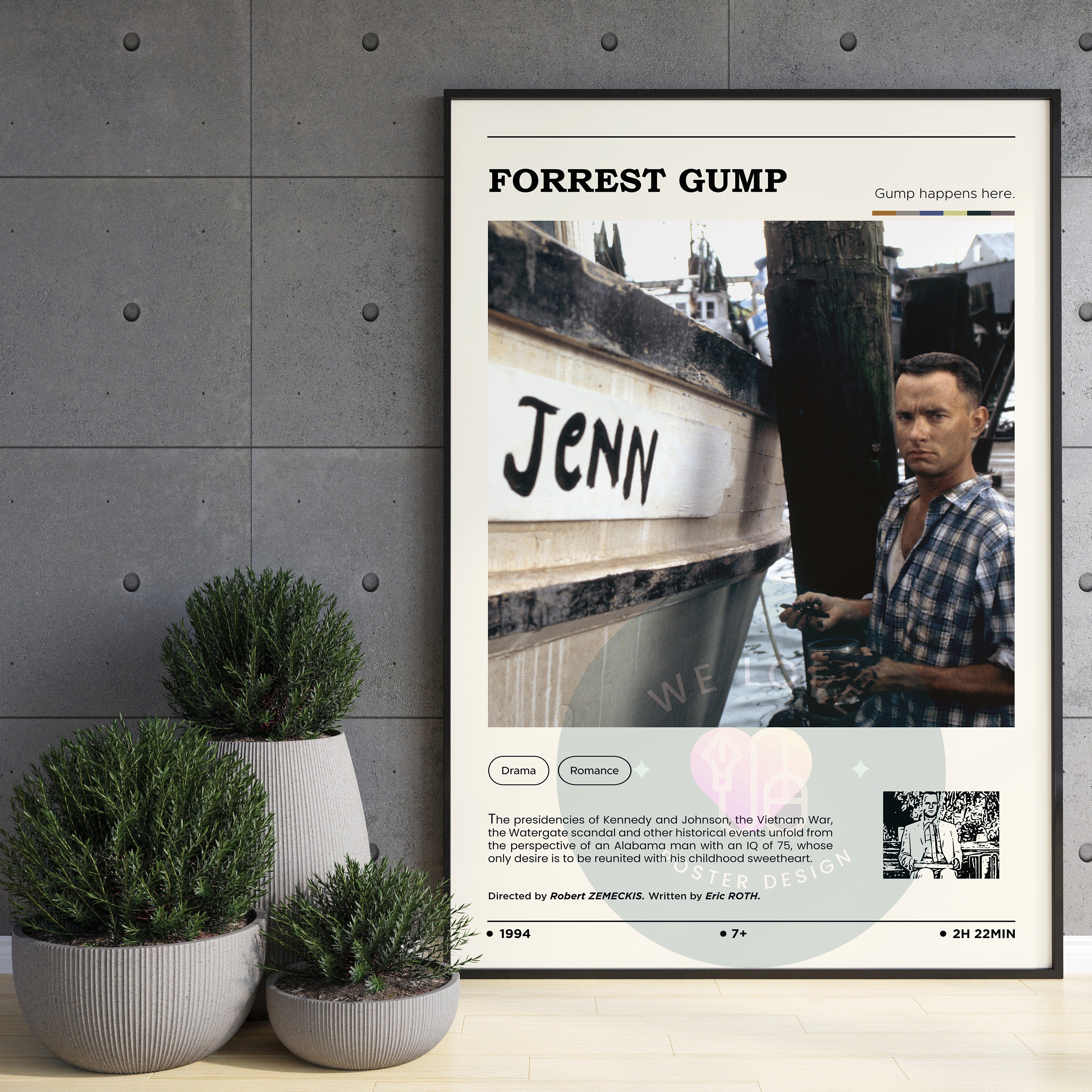 Forrest Gump Movie Poster / Forrest Gump Poster / Modern Art Print ...