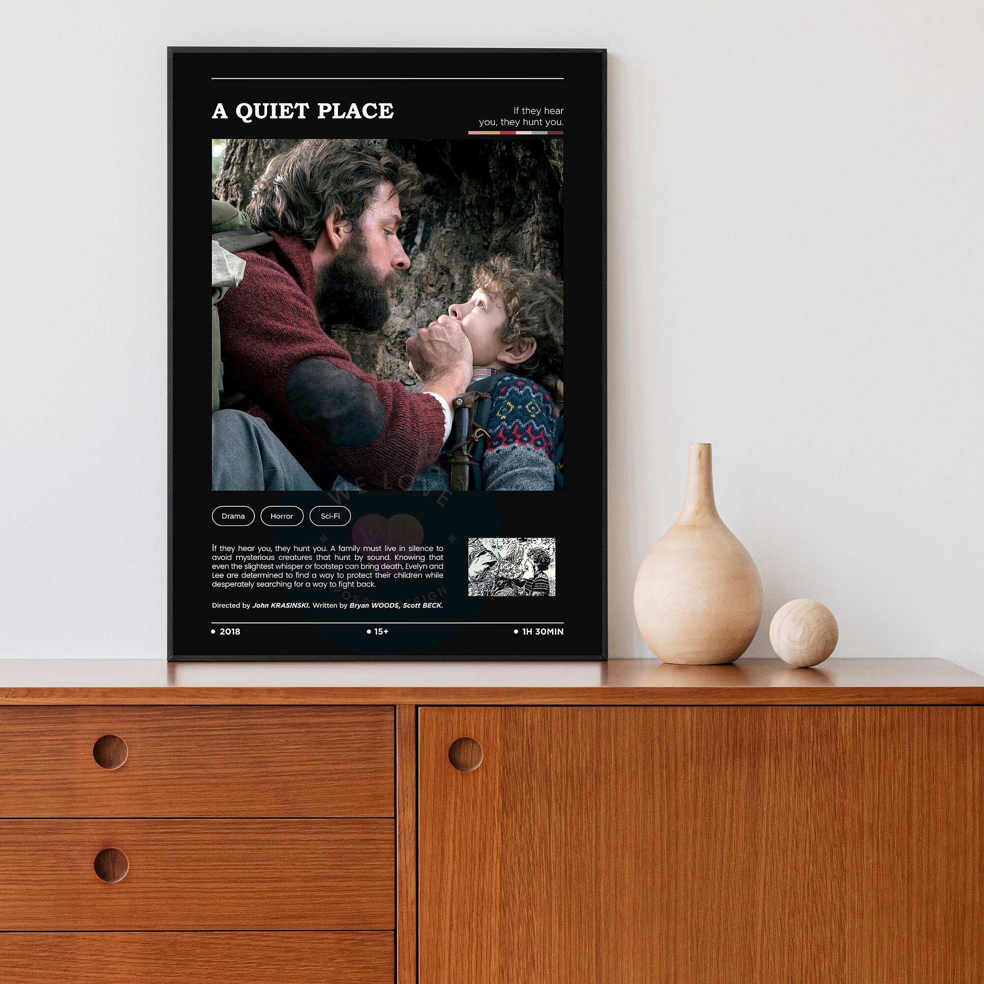 A Quiet Place Movie Poster / A Quiet Place Poster / Modern Art Print ...