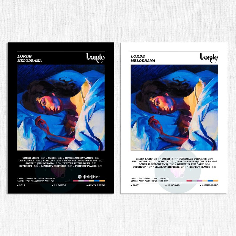 Set of 3 Lorde Poster / Album Cover Poster / Music Print / Album Print ...