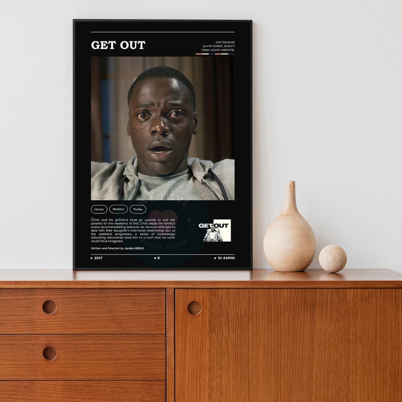 Get Out Movie Poster / Get Out Poster / Modern Movie Poster / Modern ...