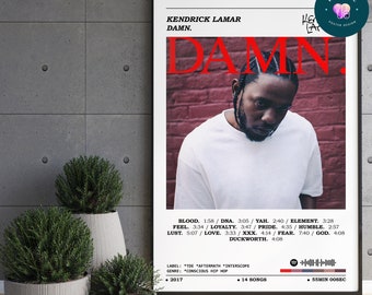 Kendrick Lamar DAMN. Album Poster - Etsy