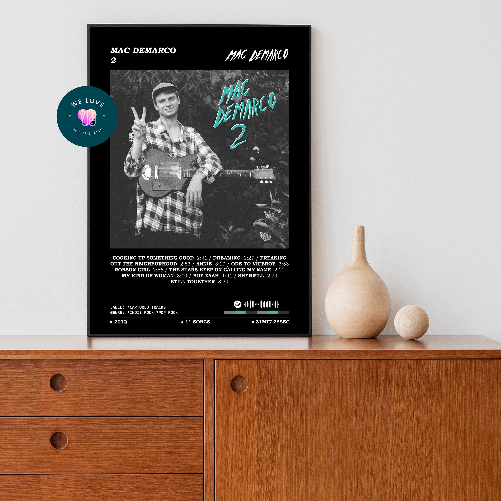 Mac Demarco 2 Album Poster / Mac Demarco Poster / Album Cover Poster ...