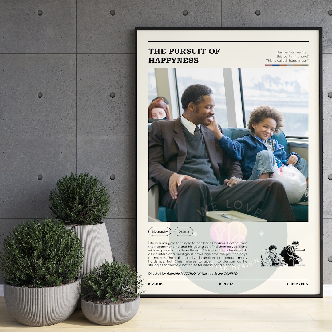 The Pursuit of Happyness Movie Poster / the Pursuit of Happyness Poster ...