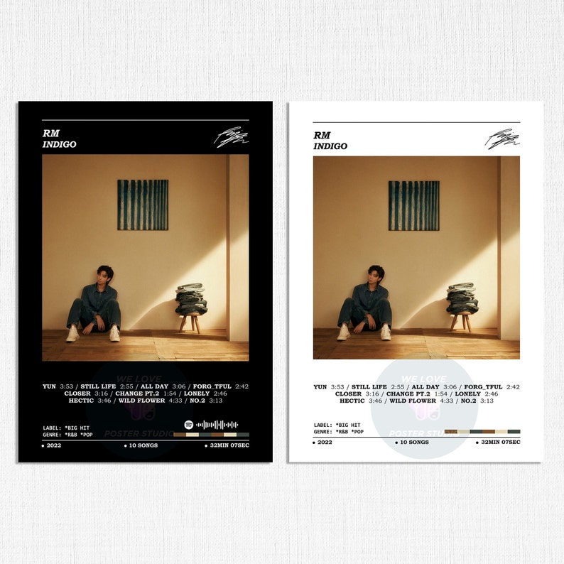 Set of 3 RM Poster / Album Cover Poster / Music Wall Decor / Music Gift ...