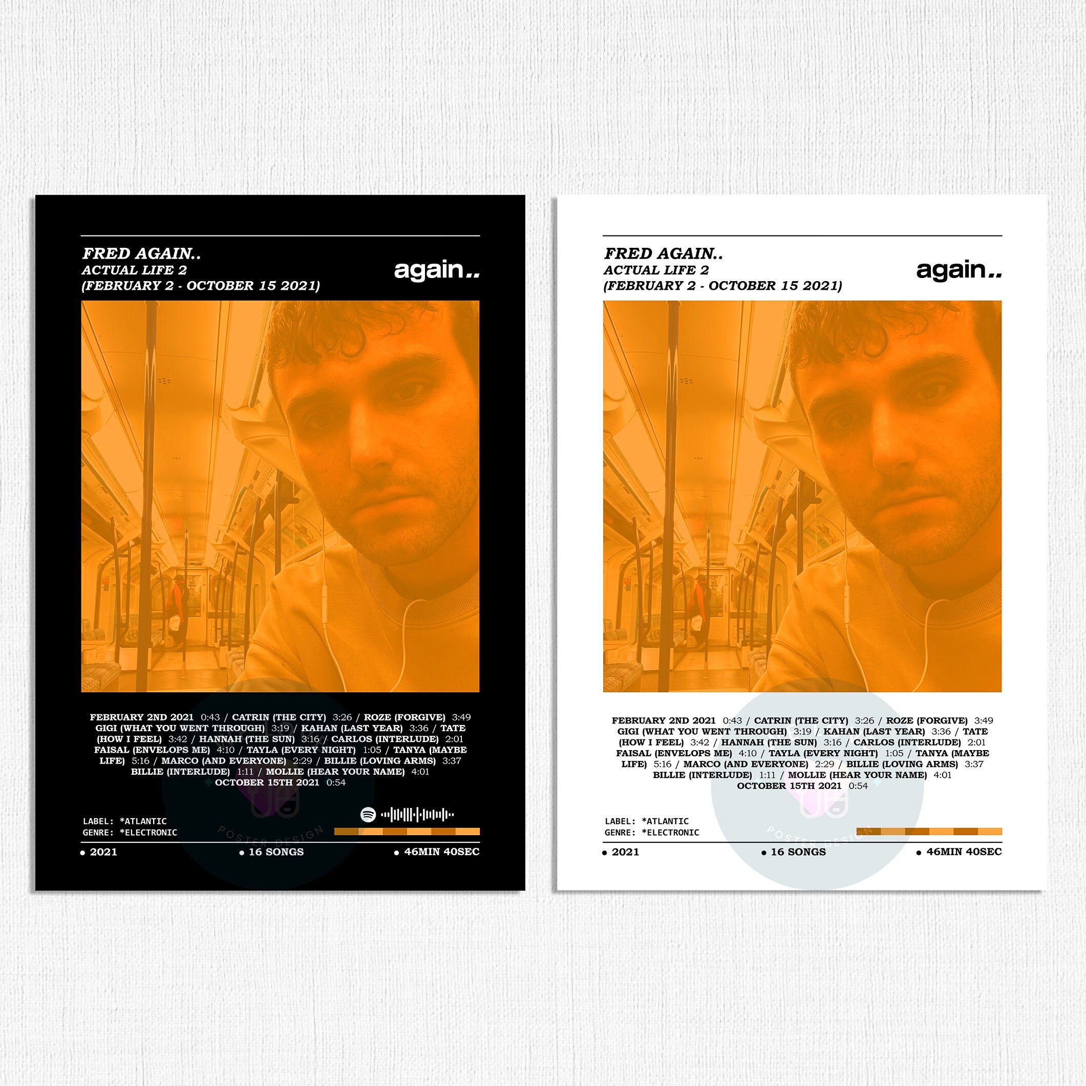 Set of 3 Fred Again Poster / Fred Again Poster / Album Cover Poster ...