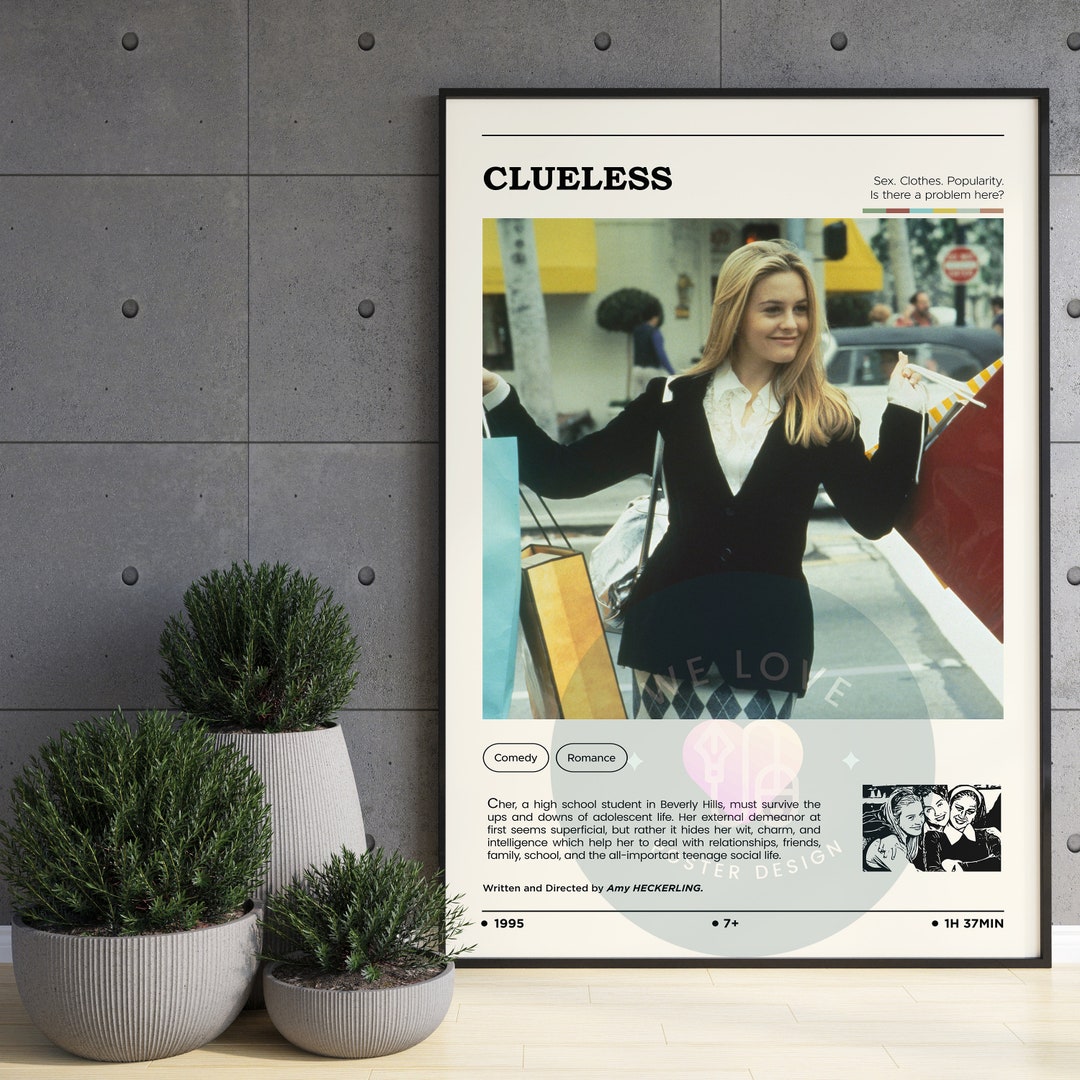 Clueless Movie Poster / Clueless Poster / Modern Art Print / Print Wall ...
