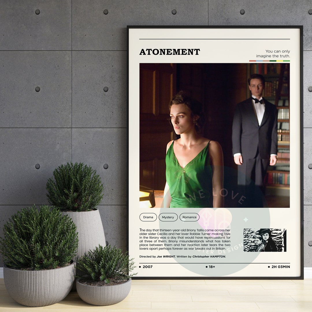 Atonement Movie Poster / Atonement Poster / Modern Art Print / Print ...