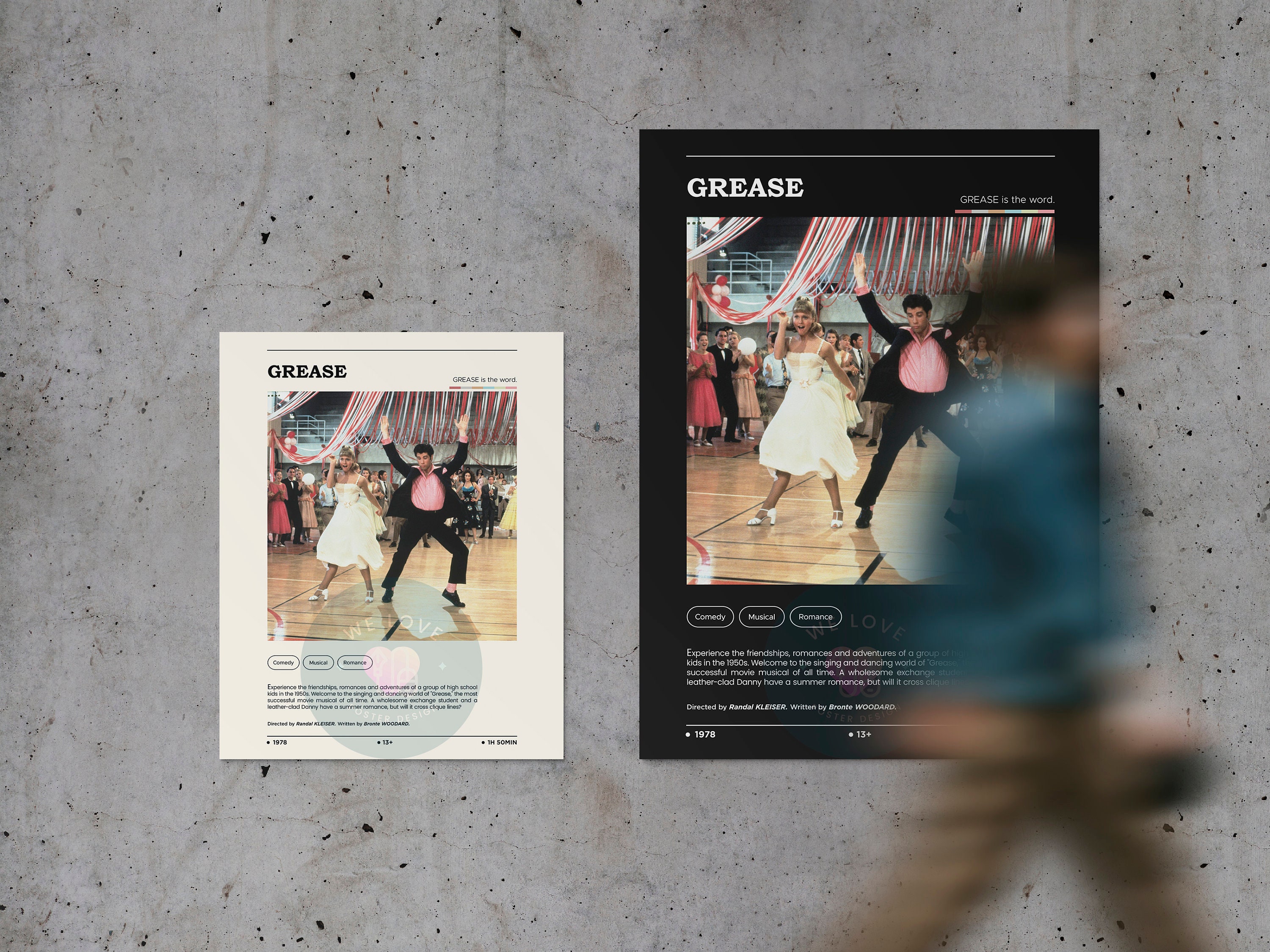 Grease Movie Poster / Grease Poster / Modern Art Print / Print Wall Art ...