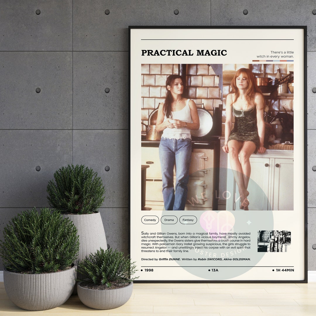 Practical Magic Movie Poster / Practical Magic Poster / Modern Art ...