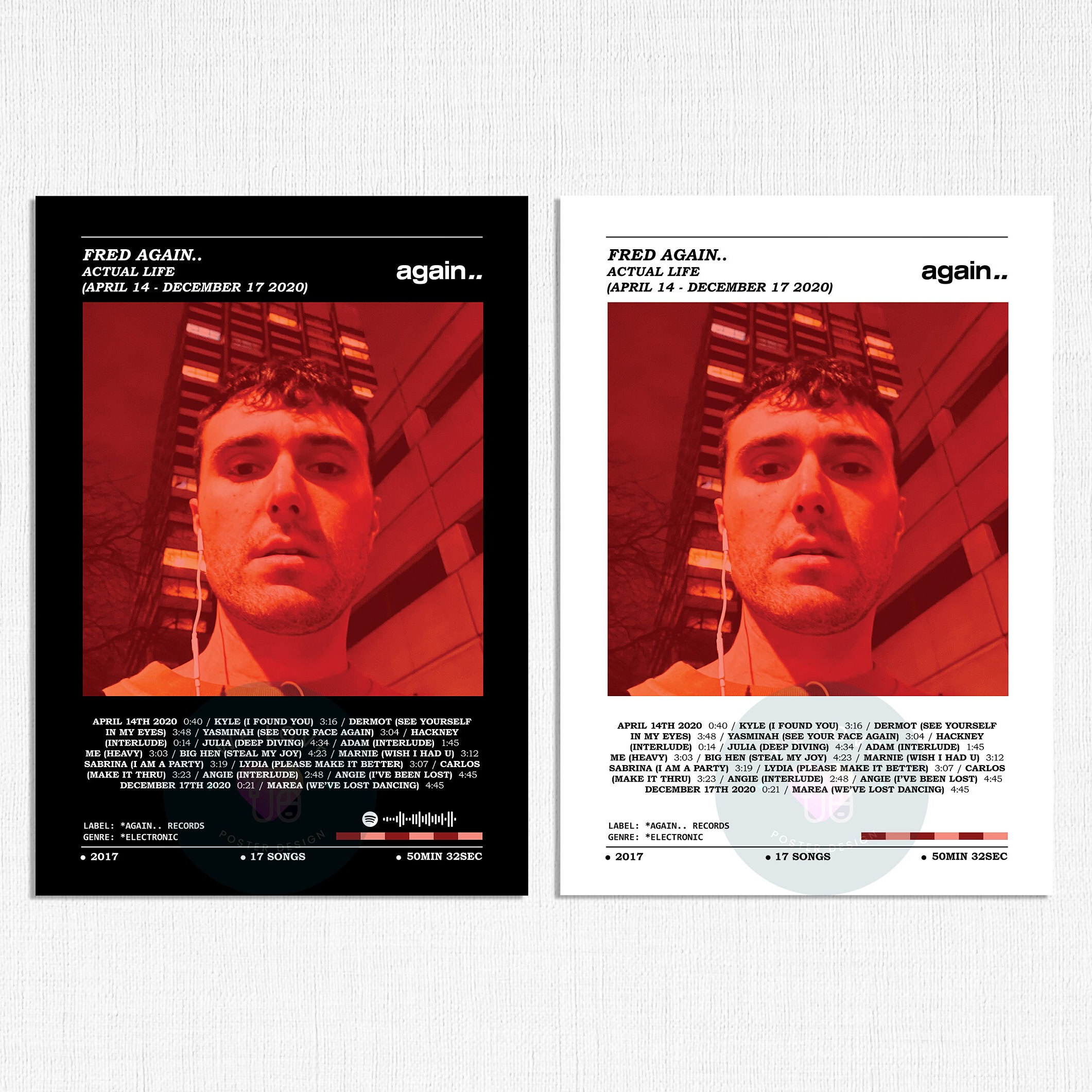 Set of 3 Fred Again Poster / Fred Again Poster / Album Cover Poster ...