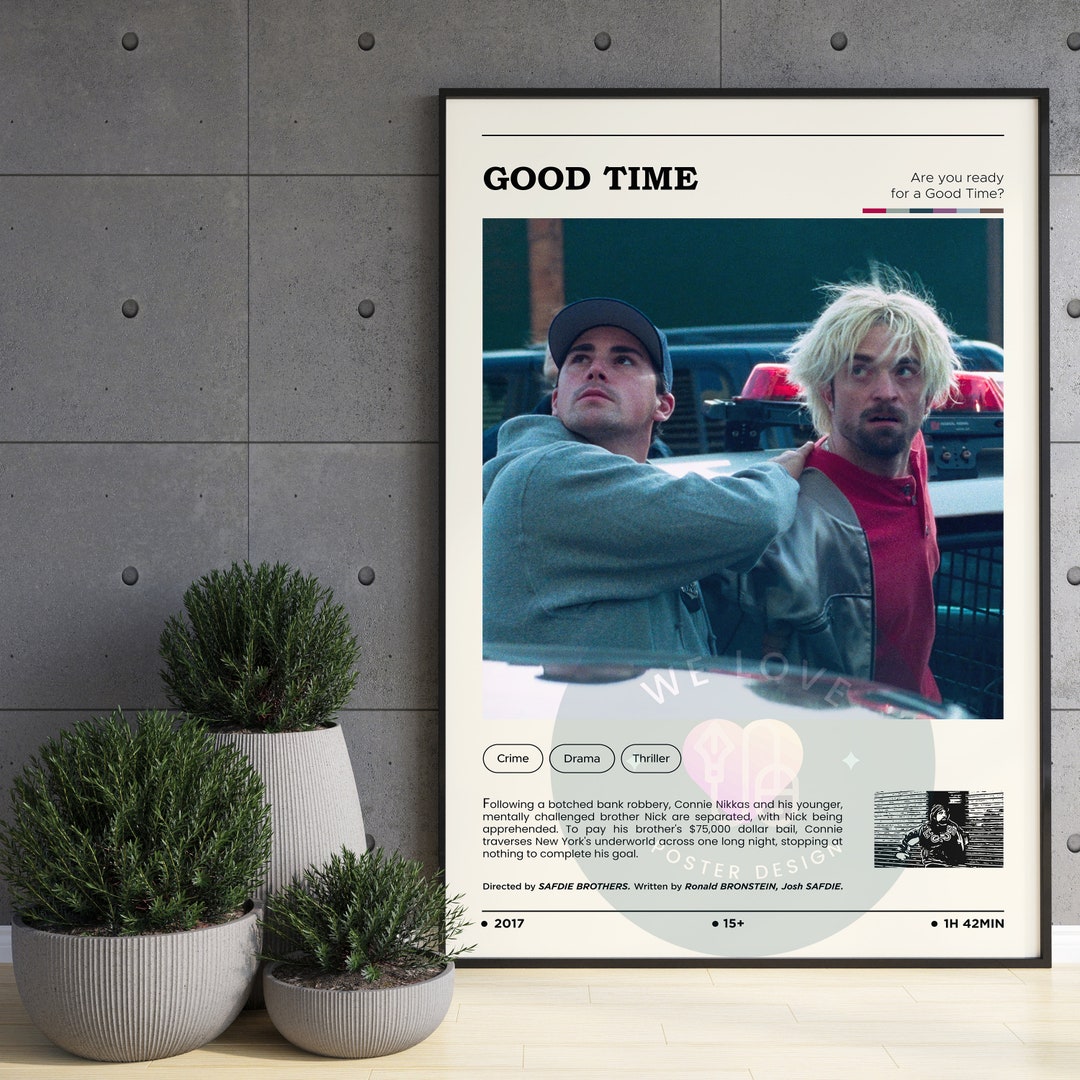 Good Time Movie Poster / Good Time Poster / Modern Art Print ...