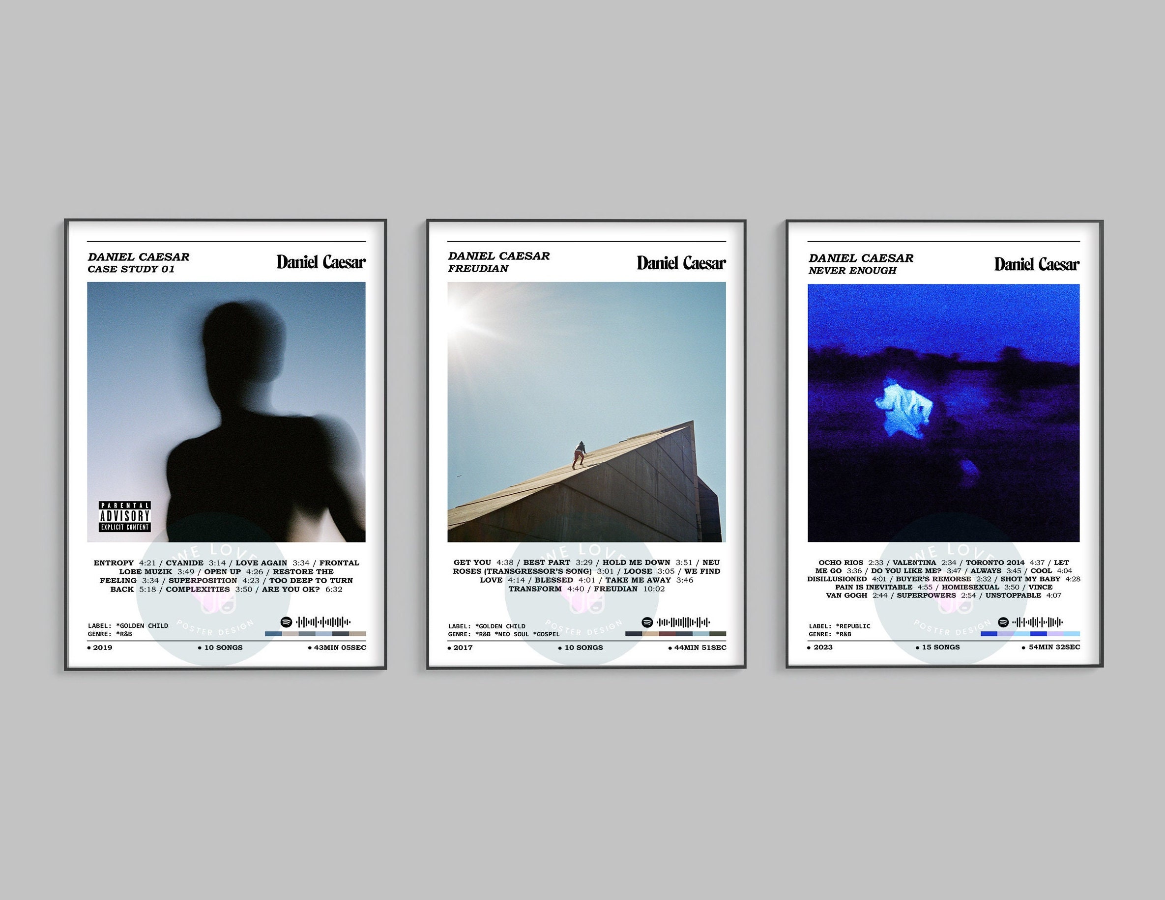 Set of 3 Daniel Caesar Poster / Album Cover Poster / Album Print ...