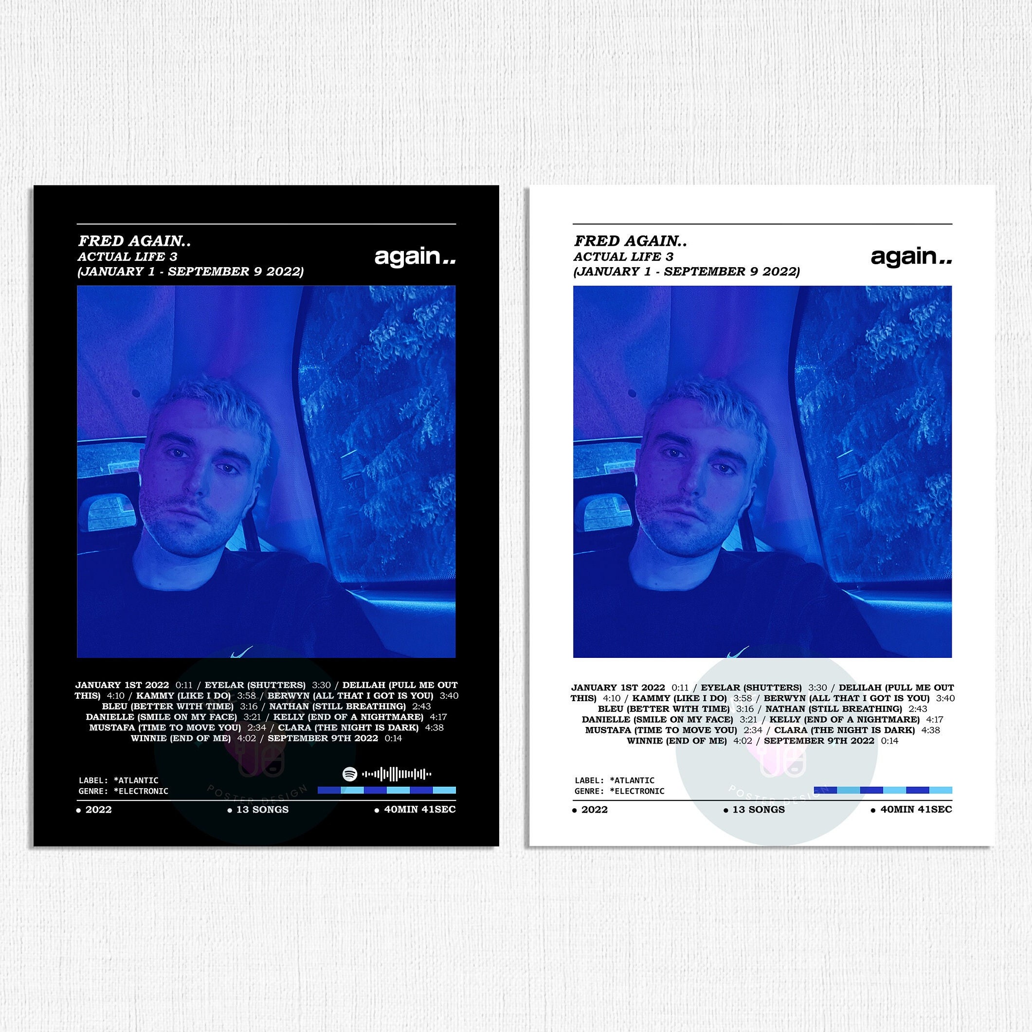 Set of 3 Fred Again Poster / Album Cover Poster / Album Print / Music ...