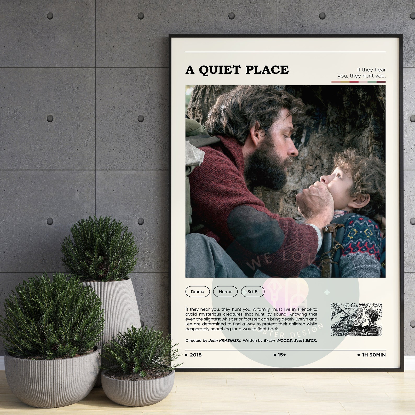 A Quiet Place Movie Poster / A Quiet Place Poster / Modern Art Print ...