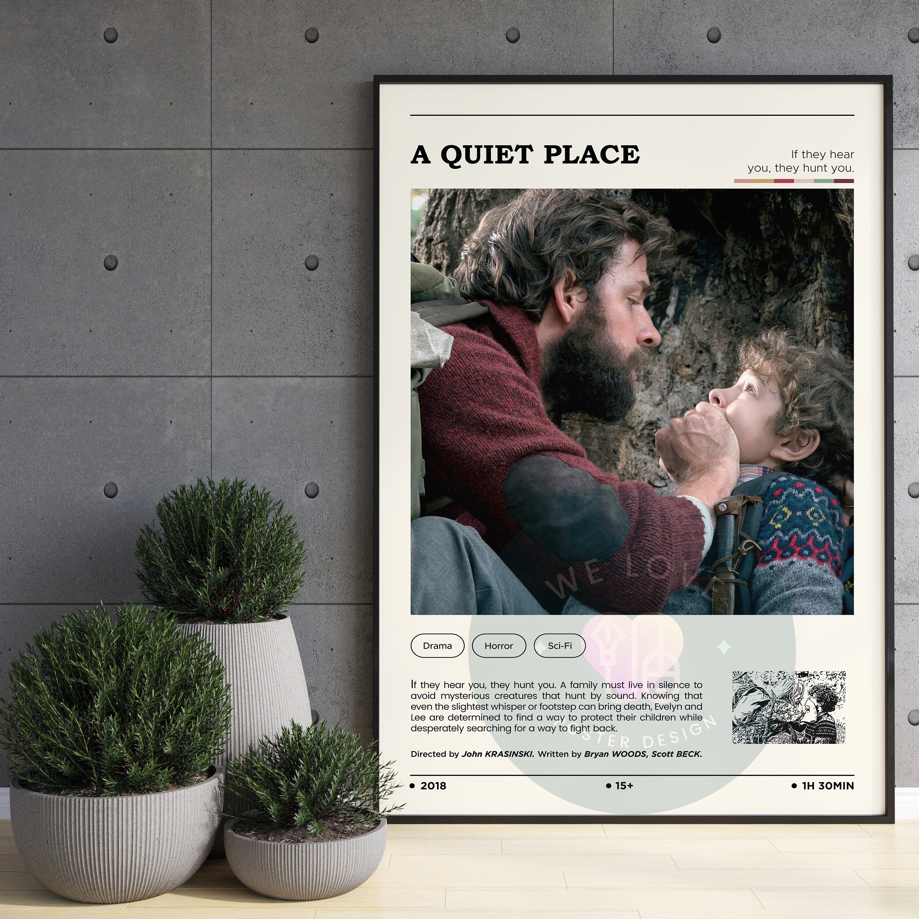 A Quiet Place Movie Poster / A Quiet Place Poster / Modern Art Print ...