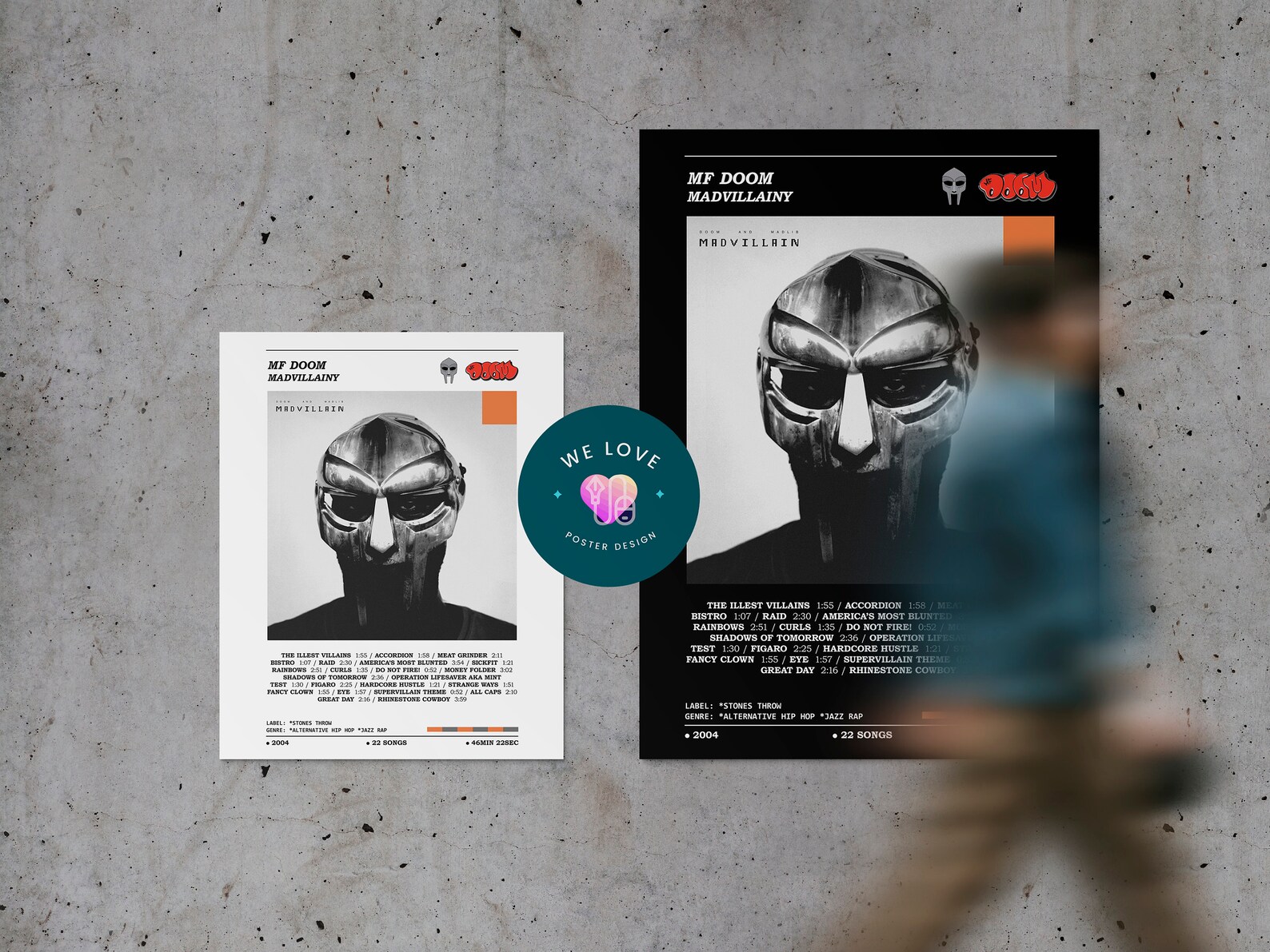 MF Doom Madvillainy Album Poster / MF Doom Poster / Album Cover Poster / Album Print / Music ...