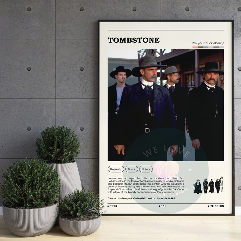Tombstone Movie - Etsy