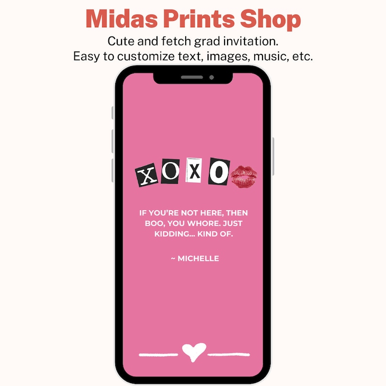 Mean Girls Graduation Animation, Burn Book Video Invitation,digital ...