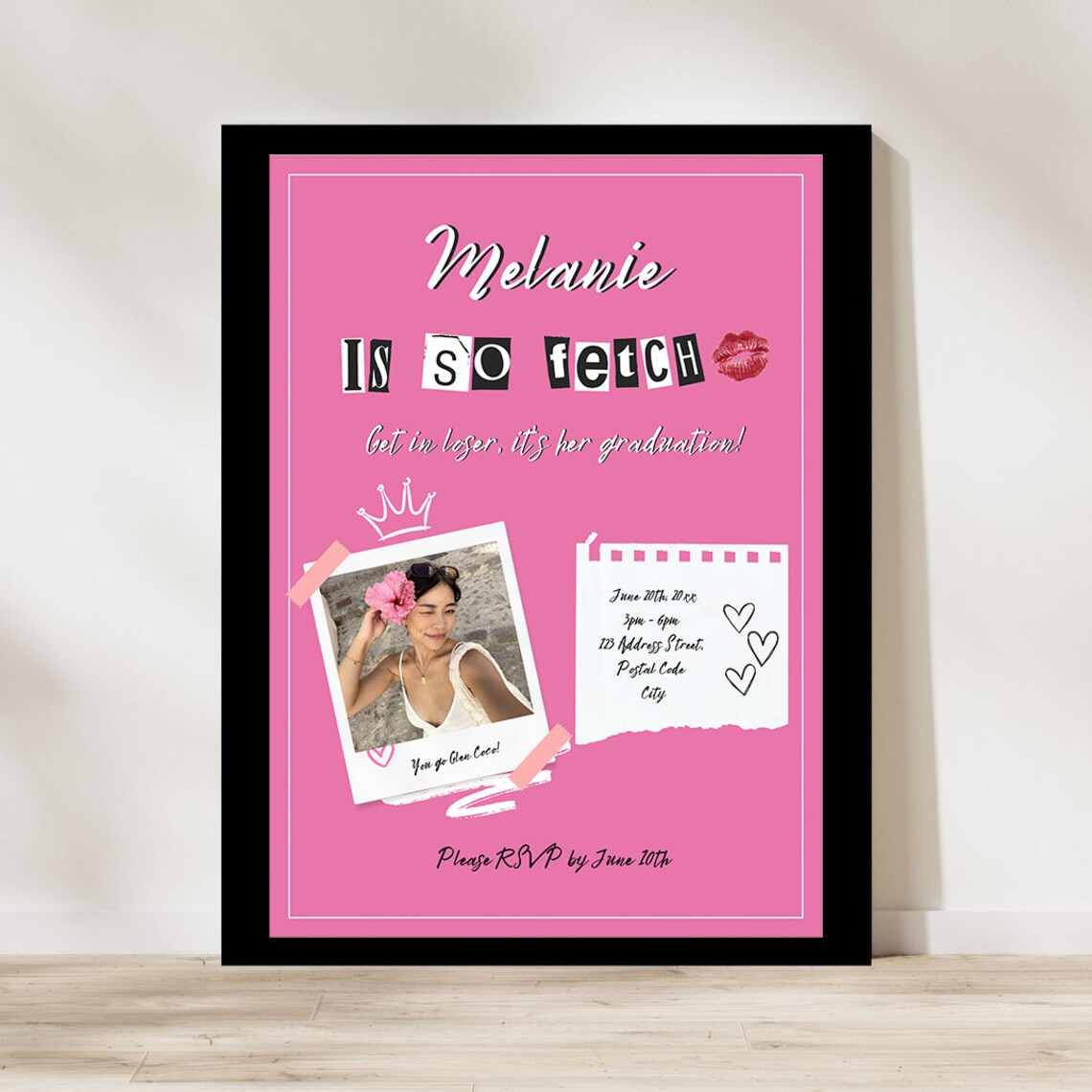 Mean Girls Graduation Poster 2024, Customizable Template, Editable Grad ...