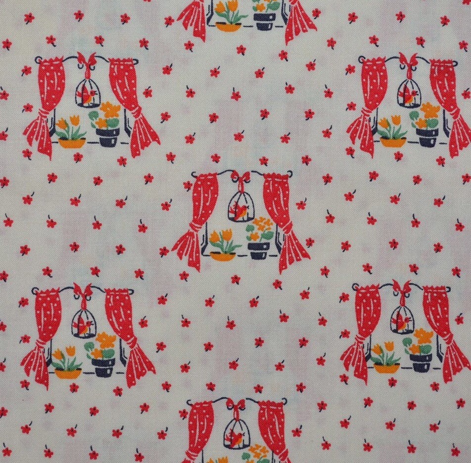 Vintage Kitchen Fabric Reproduction