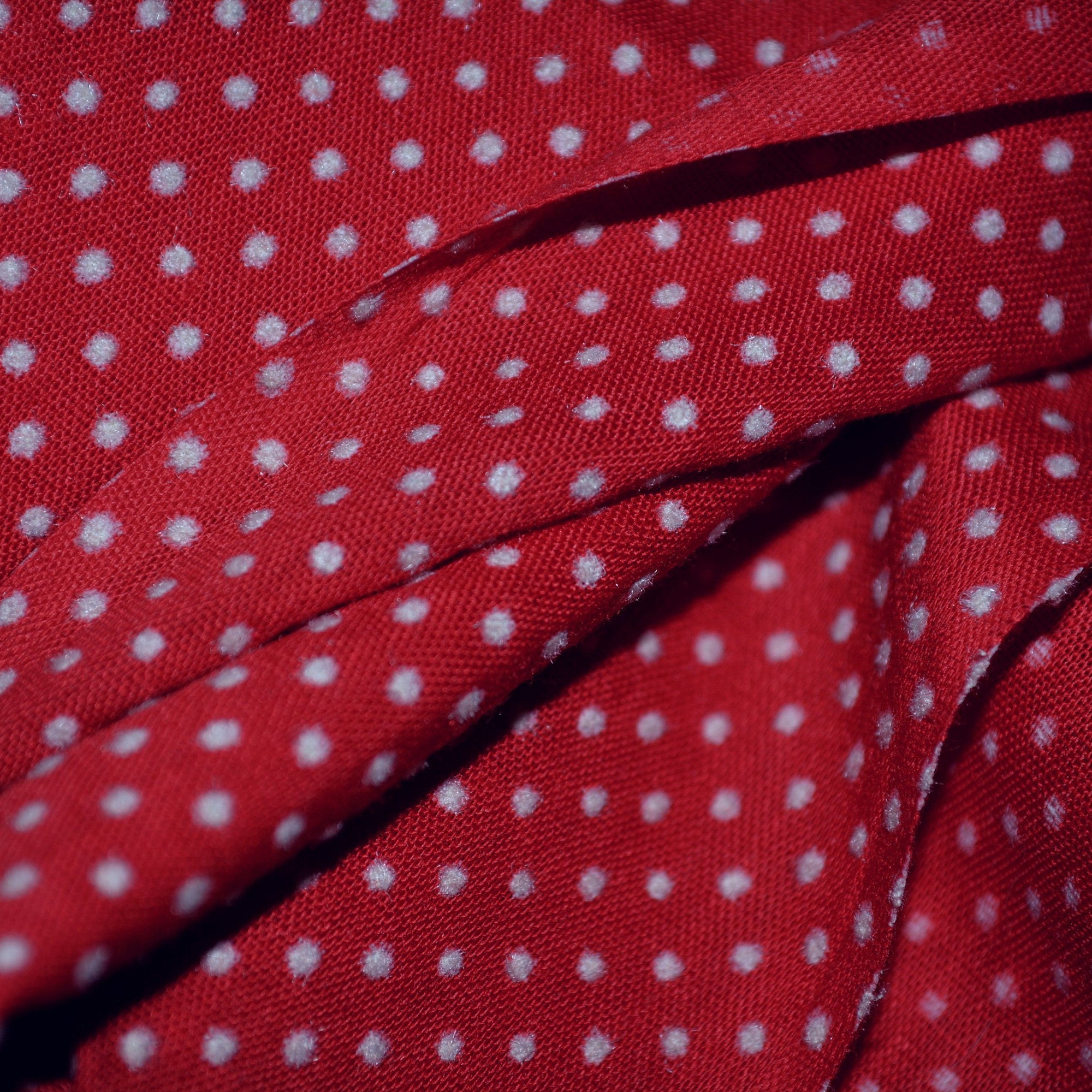 Vintage Flocked Fabric Dotted Swiss Fabric Half Yard Red White Polka vintage-flocked-fabric-dotted-swiss-fabric-half-yard-red-white-polka