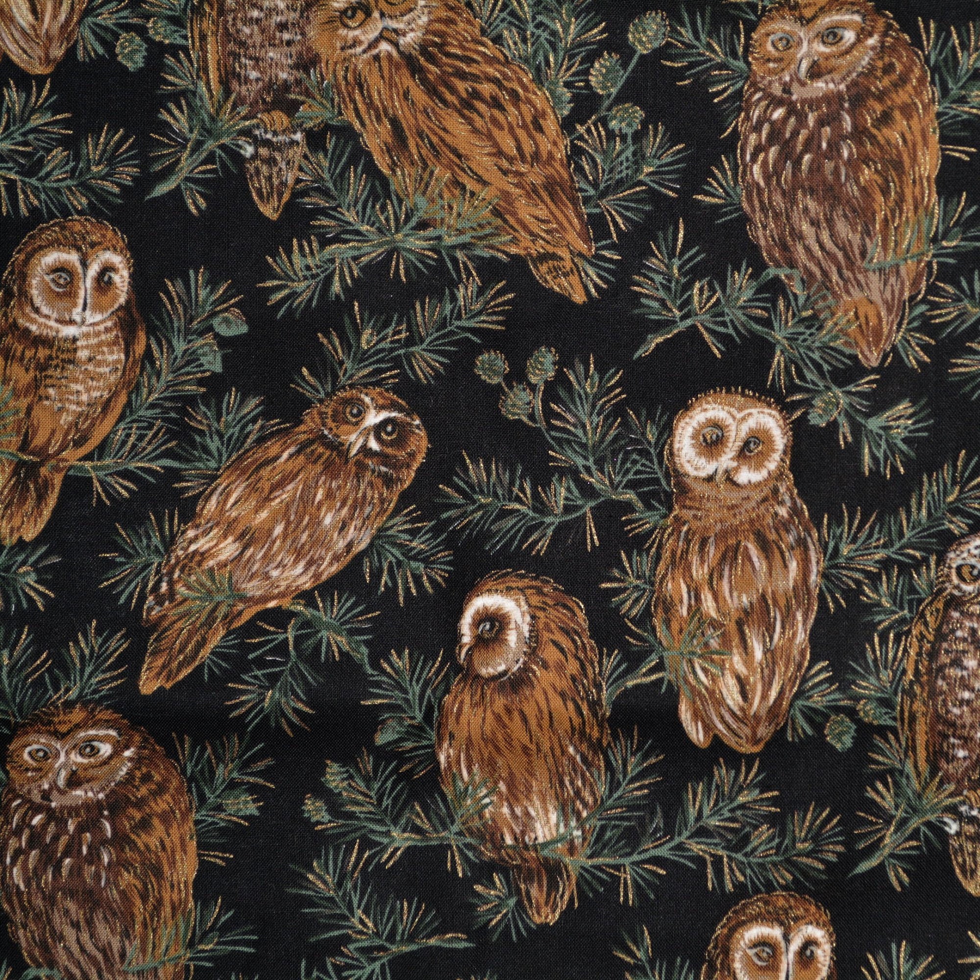 Owl Fabric Print