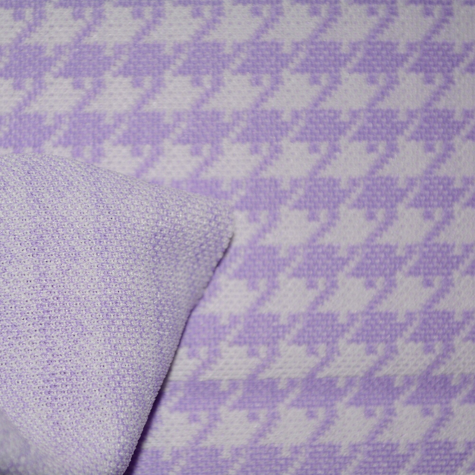 1970s Double Knit Fabric Herringbone Check 1970s-double-knit-fabric-herringbone-check