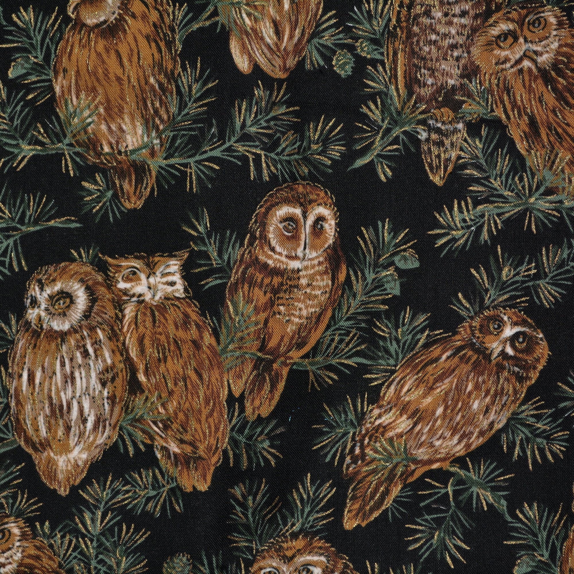 Owl Fabric Print