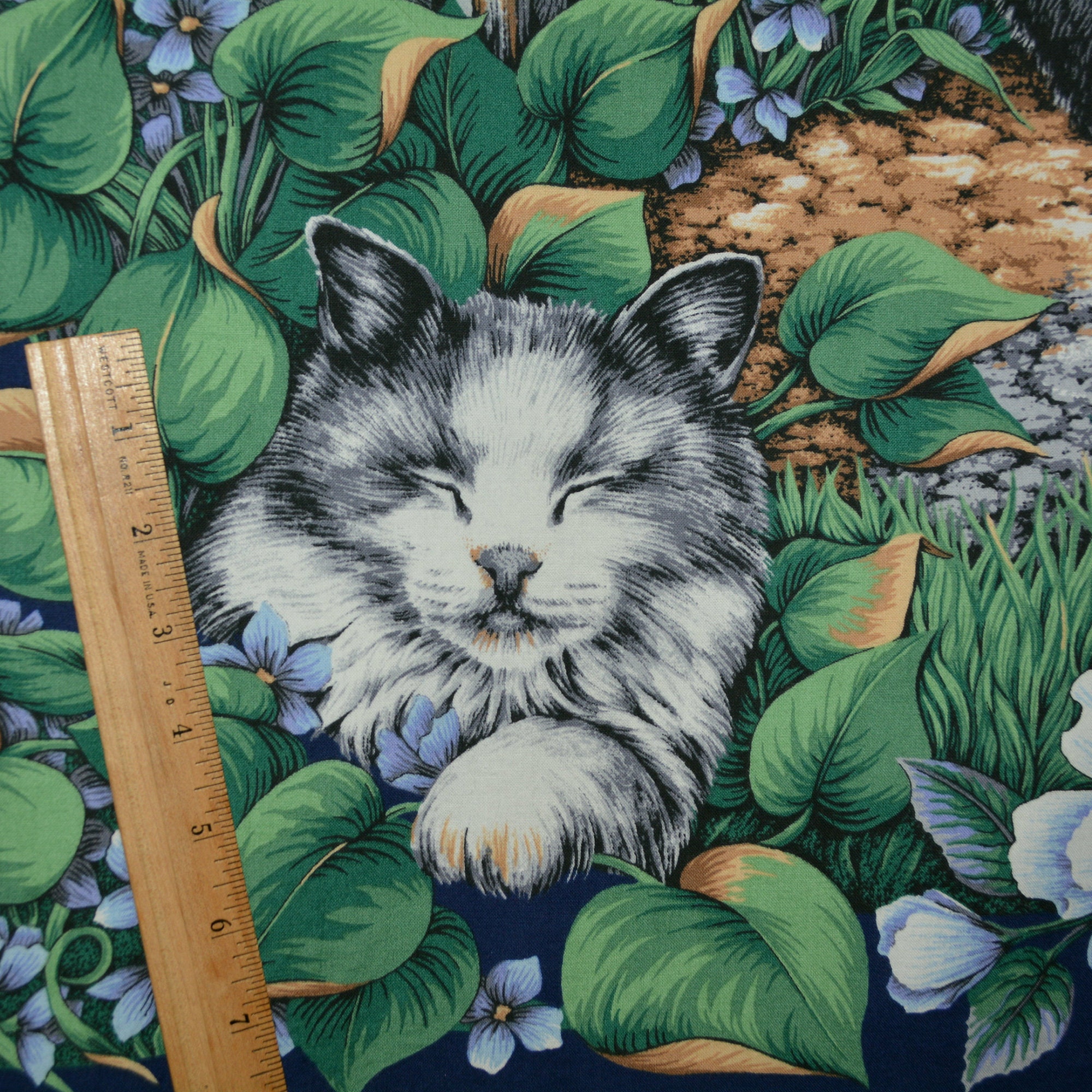 Retro Cat Fabric