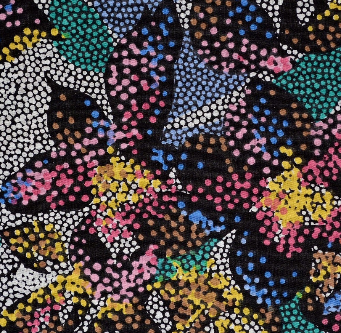 Vintage Rare Fabric Dots Pattern Dots All Over
