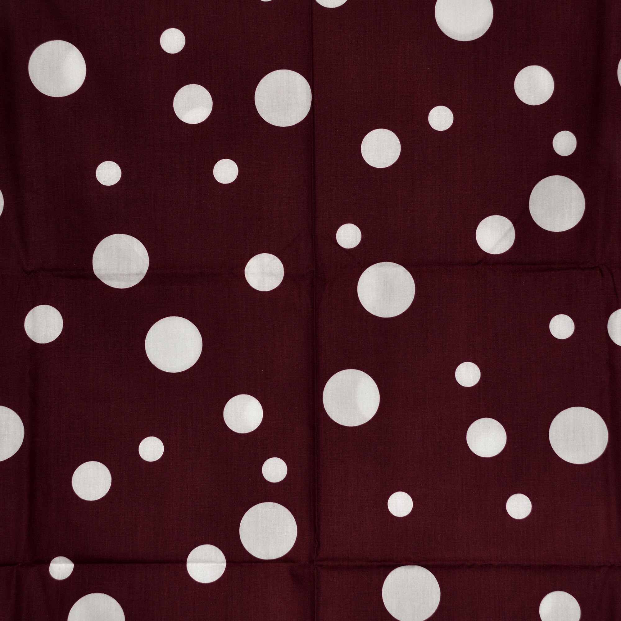 Maroon And White Polka Dot