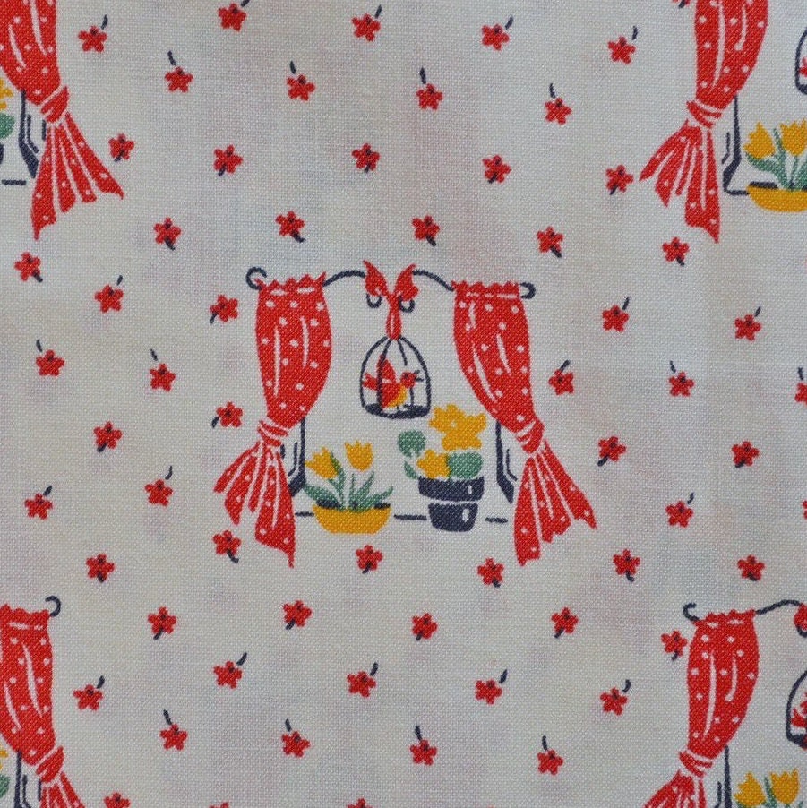 Vintage Kitchen Fabric Reproduction