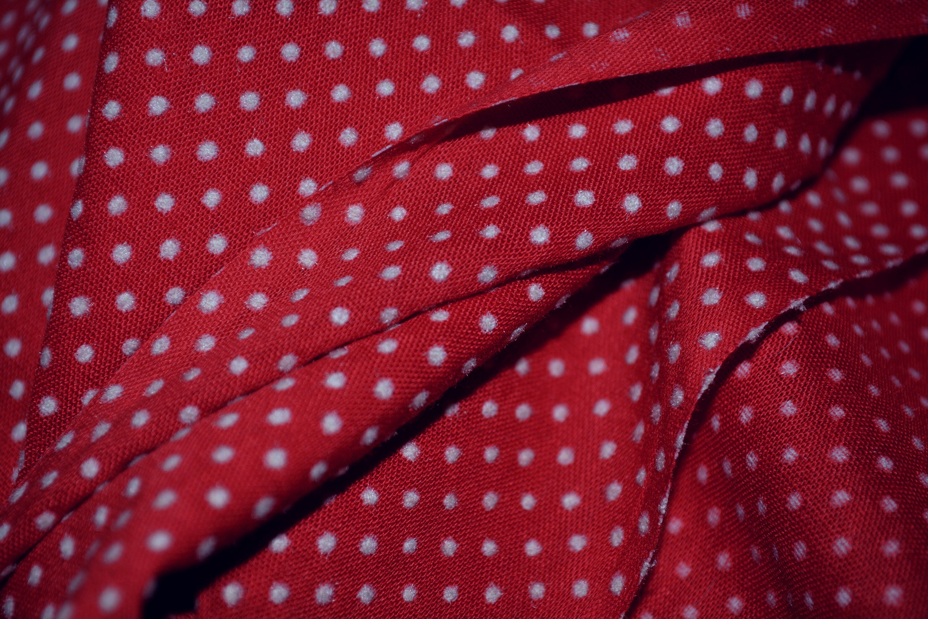 Vintage Flocked Fabric Dotted Swiss Fabric Half Yard Red White Polka vintage-flocked-fabric-dotted-swiss-fabric-half-yard-red-white-polka
