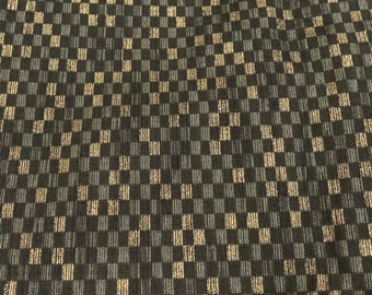 Gold Small Check Fabric - Etsy