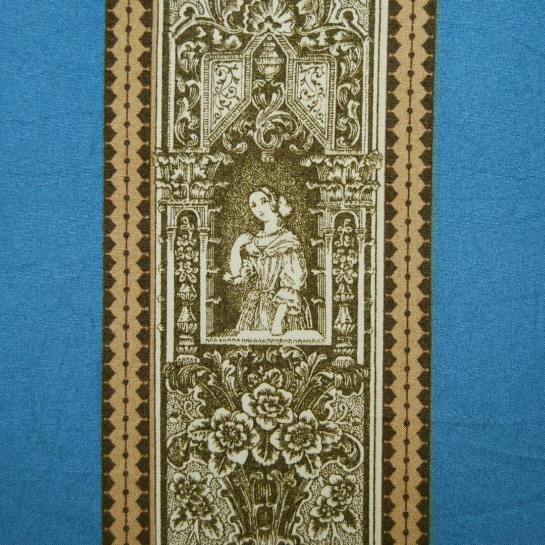 Victorian or Medieval Stripe Upholstery Fabric Deadstock - Etsy