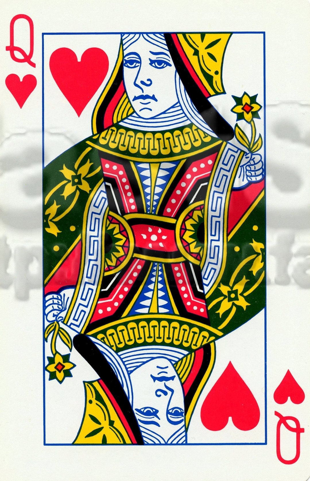 Queen of Hearts Playing Card Image Downloadable JPG PNG TIF Pdf - Etsy