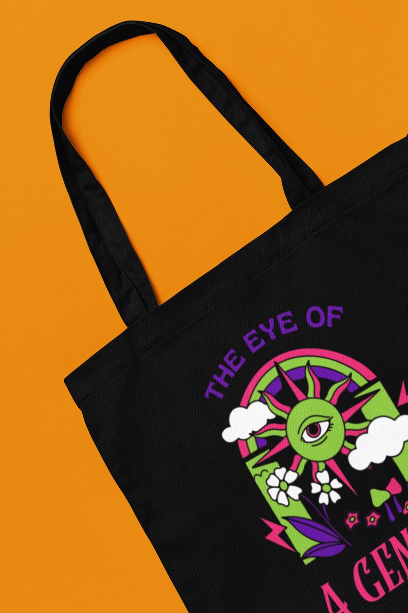 Psychedelic Genius Eye Tote Bag, Gift for Photographer, Artistic Tote ...