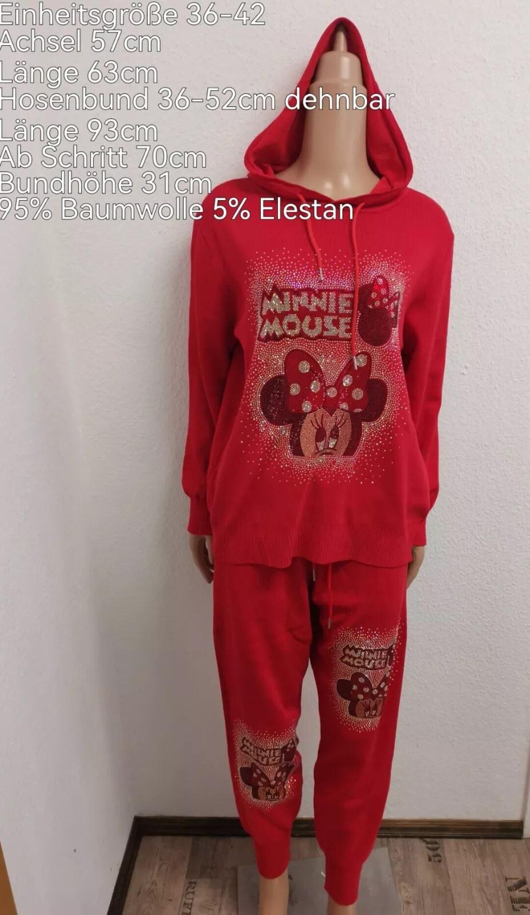 Minnie Mouse Glitter Jogging Suit Size 36-42 - Etsy