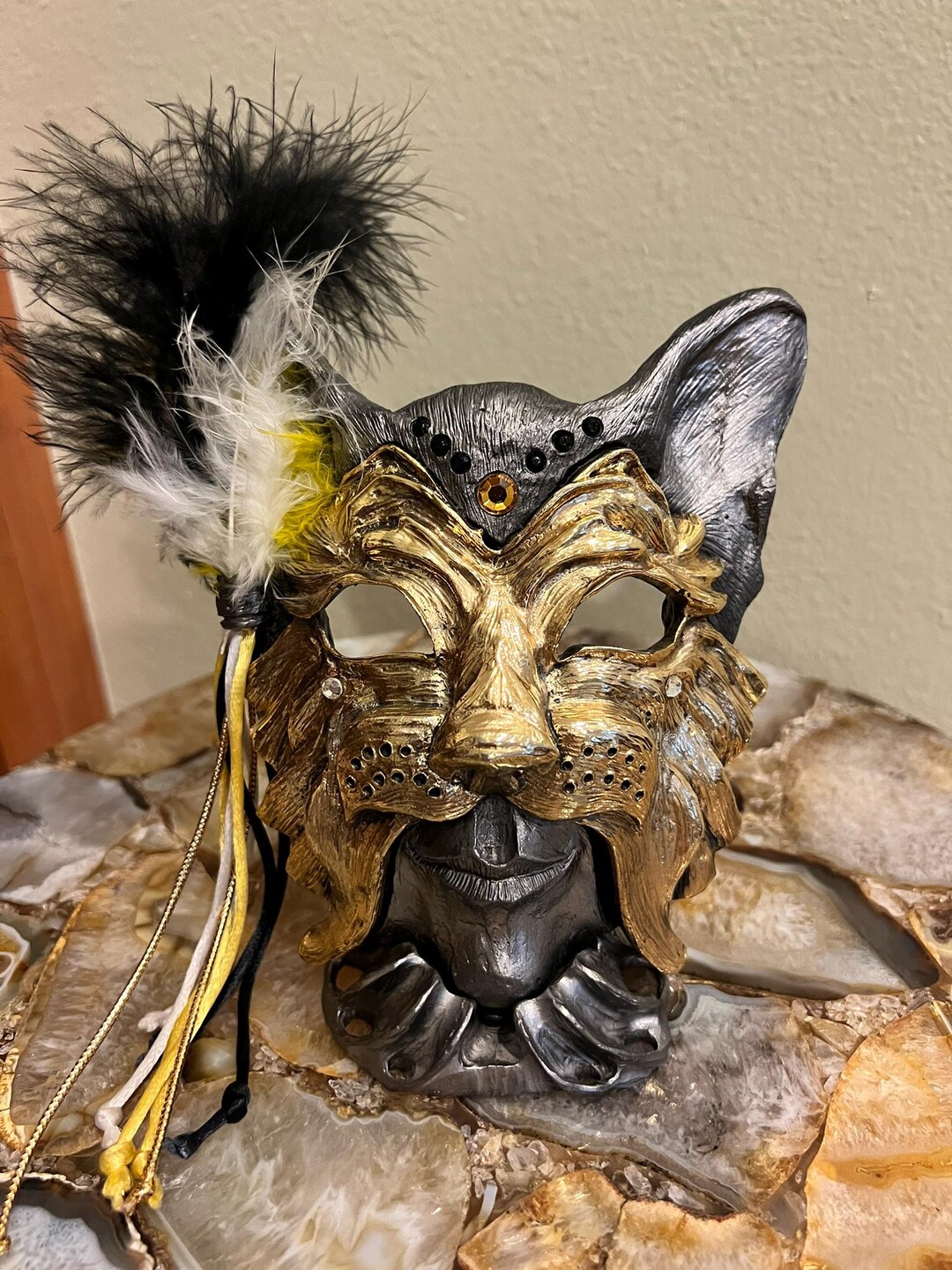 Michael Ricker Pewter Gallery Collection Mardi Gras Mask Rare - Etsy