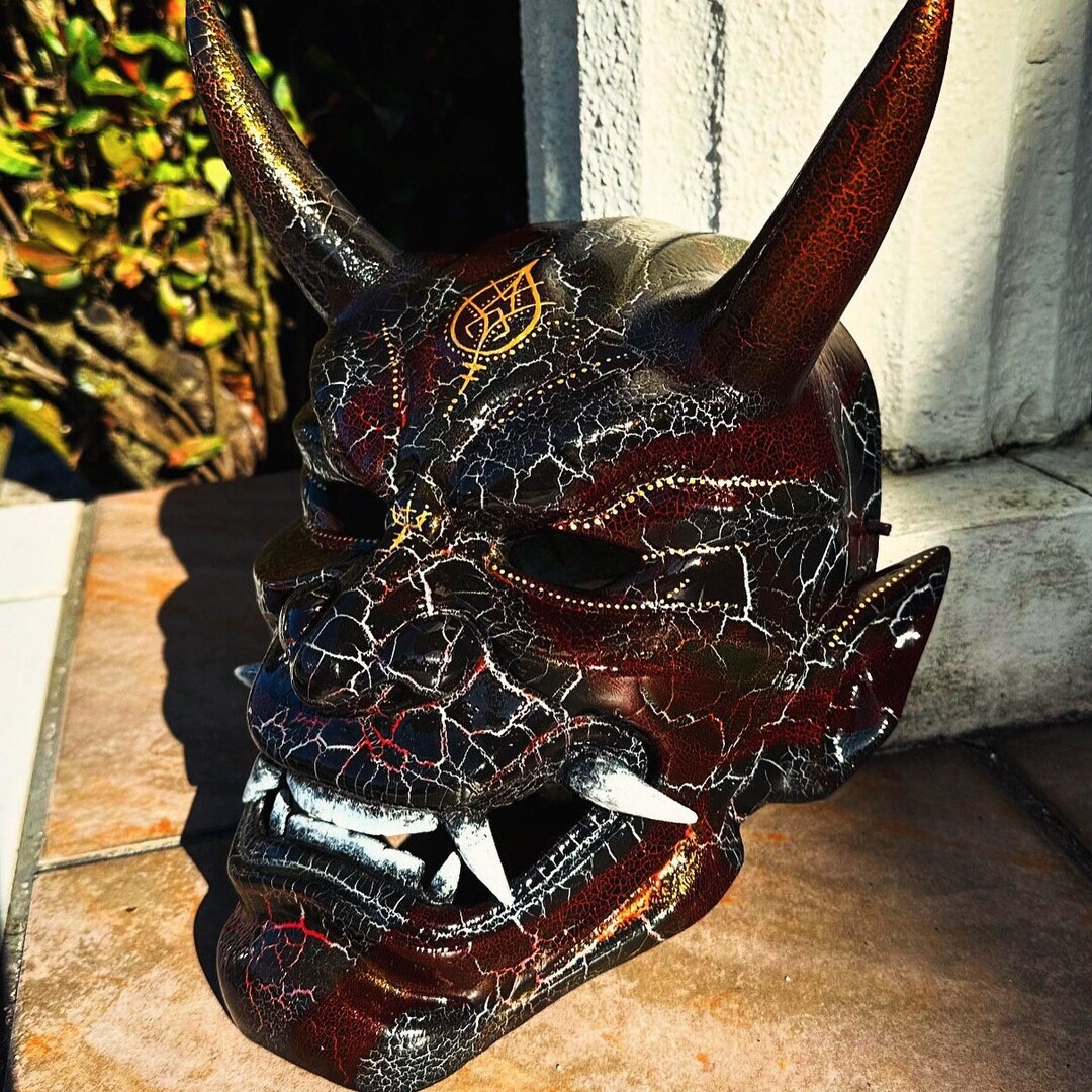 Black&lava Dragon Mask. Masks, Handmade, Spirit, Mask, Decor, for Home ...